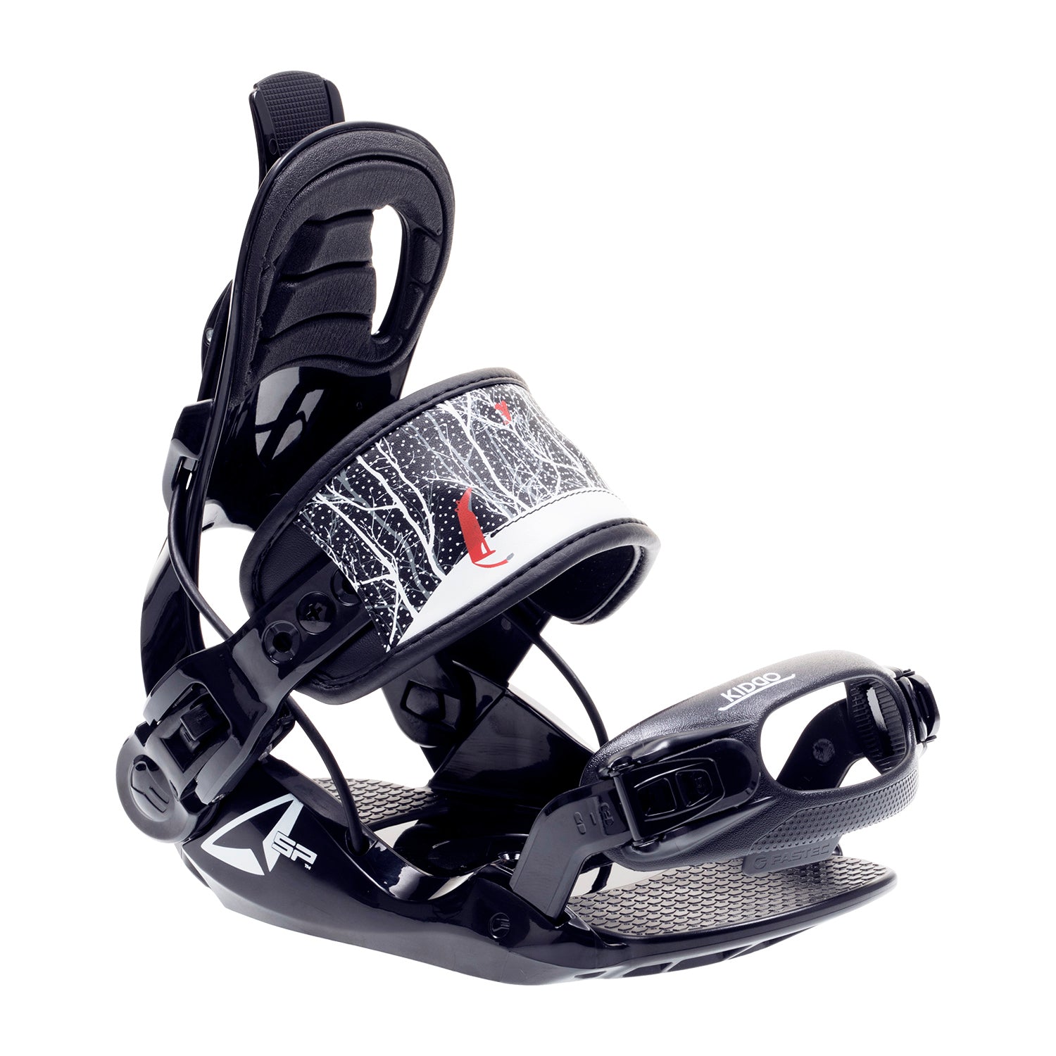 SP Kiddo 24/25 Snowboard Binding shown in Black